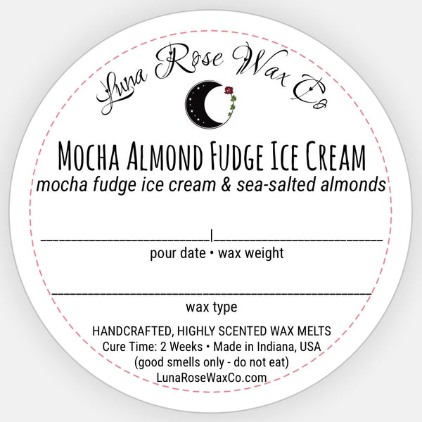 Mocha Almond Fudge Ice Cream • Cocosoy Wax Melts – Luna Rose Wax Co